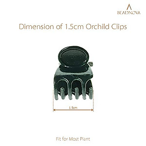 BEADNOVA Plant Clips 100Pcs Orchid Clips Orchid Support Clips Vine Clips Plant Clips for Support Flower Orchid Vine (100PCS)