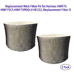 HOMFILBIT HWF75 Replacement Wick Filter Fit for Holmes HWF75 HWF75CS HWF75PDQ-U HF222, Replace Filter D (2 Pack)
