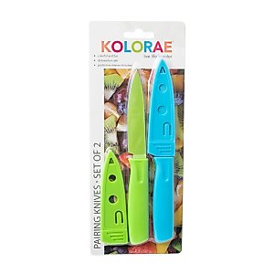 KOLORAE PARING KNIVES - COLORFUL AND FUN, SHARP CUTTING PARING KNIVES MAKE FOR A GREAT GIFT FOR FRIENDS OR FAMILY (3 SETS OF 2) - AVAILABLE IN A SET OF 2 OR 6! (6)