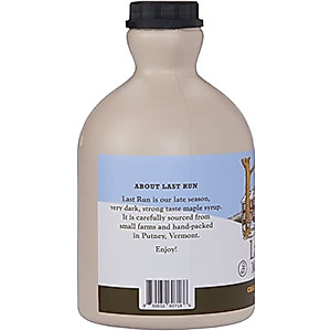 Hidden Springs Maple Very Dark Quart 100% Pure Maple Syrup USA/CAN, BPA-free Jug