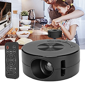 Mini Portable Projector, Small Outdoor Video Projectors with Synchronize Smartphone Screen Function, Movie Projector Compatible with iOS, Phone, Tablet, with Remote Control