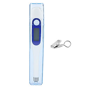 Veterinary Electronic Thermometer LCD Digital Animal Thermometer for Cattle Sheep Horses Pigogs Use,Garden Ding Poultry Ding Plies