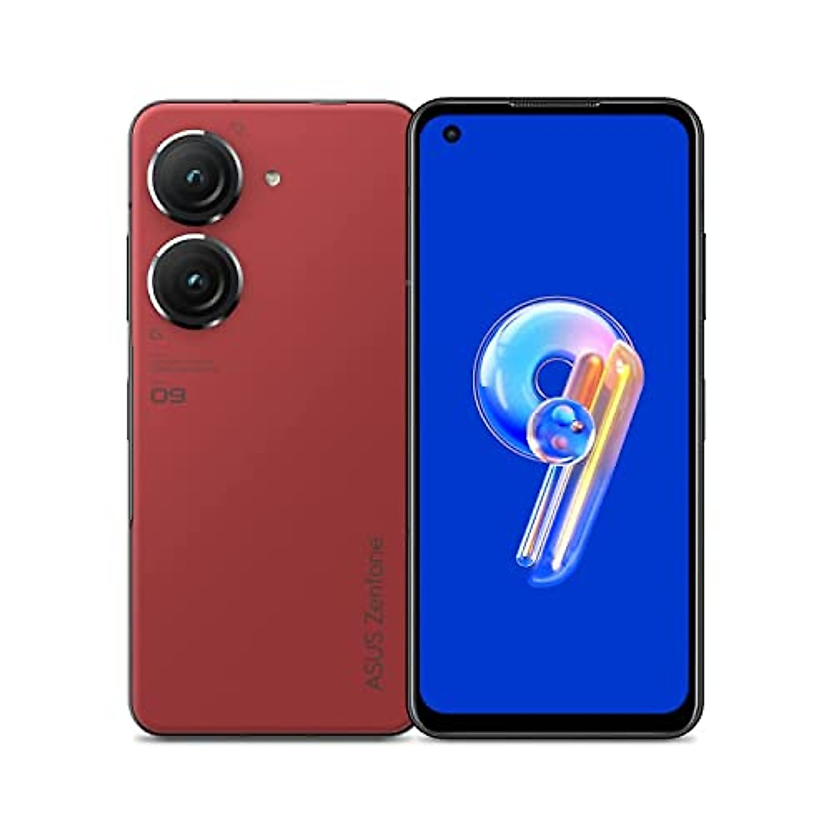ASUS Zenfone 9 5G 128GB 8GB RAM Factory Unlocked (GSM Only | No CDMA - not Compatible with Verizon/Sprint) - Red