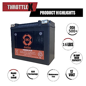 MX20L - MOTORCYCLE BATTERY - 500+ CCA