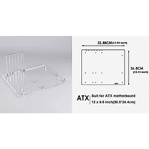 PC Open Frame Test Bench ITX ATX Mini ITX MATX EATX Motherboard Transparent Acrylic Overlock Computer Case DIY Mod Base Stand
