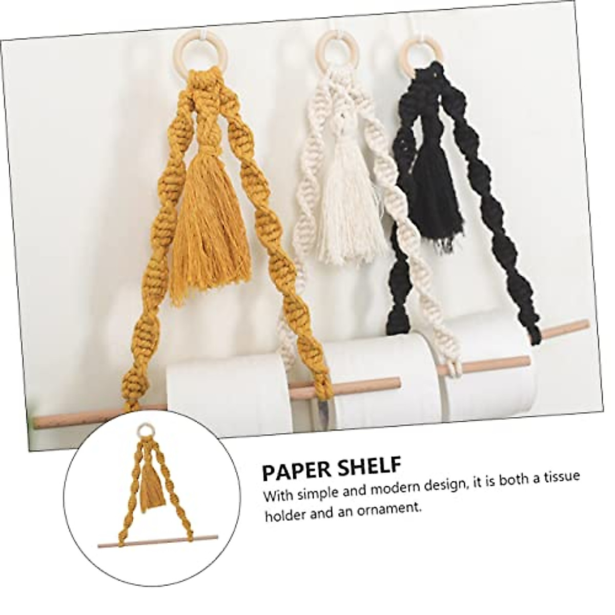 Paper Towel Wall Mount 1Pc Wall Hanging Shelves Paper Holder Bathroom Accessories Paper Rack Tissue Decorative Shelving