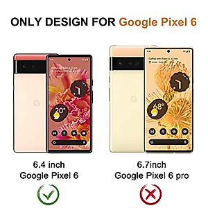 [2+2] Pack Privacy Screen Protector Compatible for Google Pixel 6 5G with Camera Lens Protector, [Not Support Fingerprint Unlock] 9H Hardness Tempered Glass, Bubble Free, Scratch Resistant