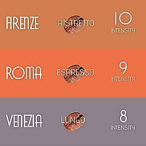 Artuzzi 60ct - Compatible Nespresso Coffee Pods For Nespresso Original Machines | Espresso Ristretto Lungo Coffee Capsules | Espresso Variety Pack I Aluminum & Recyclable