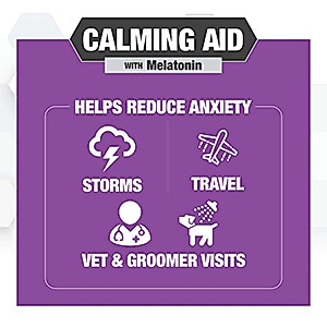 Nootie PROGILITY Daily Calming Aid Chews for Dogs - Aids Dog Anxiety, Separation Anxiety & Stress Relief with Melatonin - Dog Relaxant for All Size dogs - 90 ct. - Sold in Over 4,000 Pet Stores