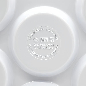 The Dreidel Company Passover Classic Silver Seder Plate, Melamine Silver Design Passover Seder Plates, Traditional Kaarah For Pesach 12" (Single)