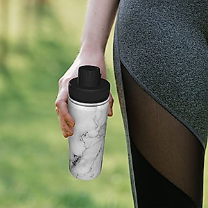 Fruits Insulated Water Bottles,Groceries Ingredients Ladybug,18oz Water Bottle,Stainless Steel Metal Water Bottle, Reusable Thermos Bottle, Cold & Hot Water Bottle for Sports,Gym,Ruby