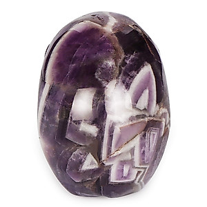 Artistone 2.0" Amethyst Crystal Halloween Skull Head Statue Crystals Healing Figurines,Carved Purple Human Bone Skull Stone Sculpture for Home,Office,Kitchen Decor