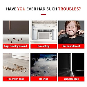 Door Draft Stopper, 36” Cuttable Weather Stripping Door Seal， Strong Adhesive Door Sweep for Exterior and Interior Doors. (1, Black)