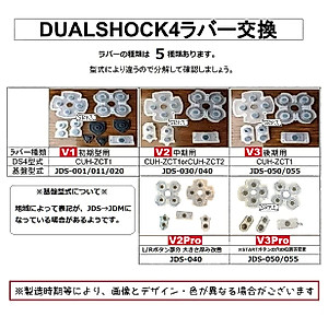 SRPJ (PS4) P4 Controller Replacement Rubber Pad V2Pro JDS-040 (Base) SRPJ2066