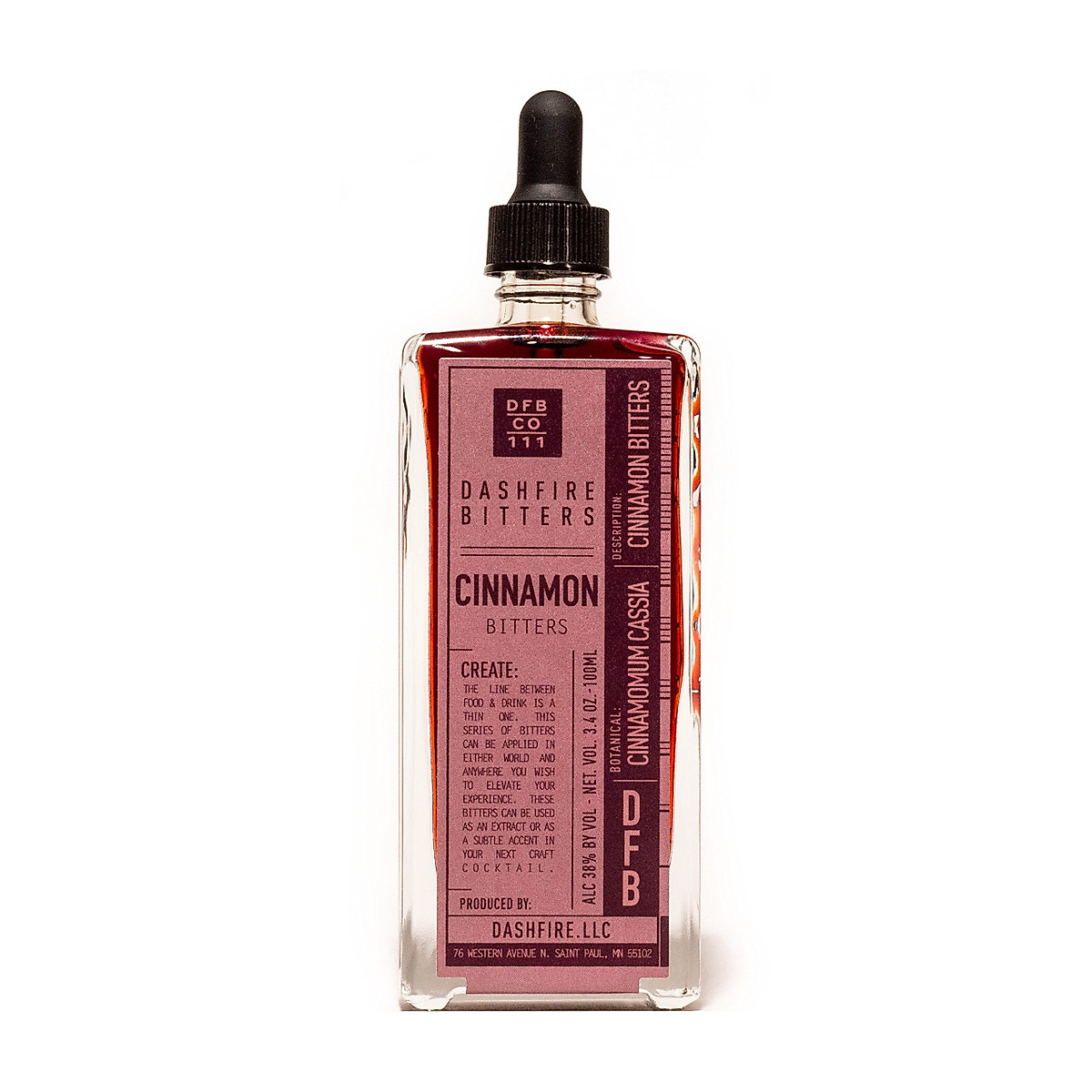 Dashfire Cinnamon Cocktail Bitters 100ml Bottle