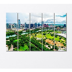 Austin Cityscape USA Canvas Print 3 Panels / 36x24 inches