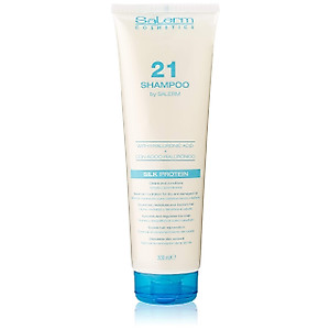 Salerm - Hydrating Shampoo 21 Silk Protein - 300 ml - for Dry and Damaged Hair - with Silk Proteins - Nourishes, Repairs, and Revitalizes Hair - Heat Protection