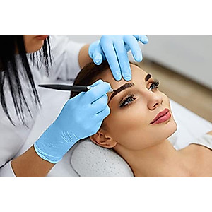 ASAP Blue Nitrile Powder Free Examination Gloves, Disposable, 4 mil, Medical, Food Safe, Tattoo, Cooking, Cleaning, Car – Medium, Pack of 100