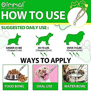 Natural Antibiotics for Dogs(2.02 Oz), Supports Dog Allergy Relief, Dog Multivitamin, Dog Antibiotic, Pet Antibiotics, Dog Itch Relief, Drops for General Strengthening, for All Breeds & Sizes