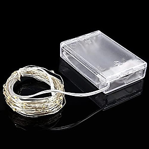 BOLWEO 10Ft 30 LED Purple Fairy Lights Battery Operated String Lights Starry for Bedroom Decor Diwali Halloween Christmas Lights Tree Wedding Party Decoration