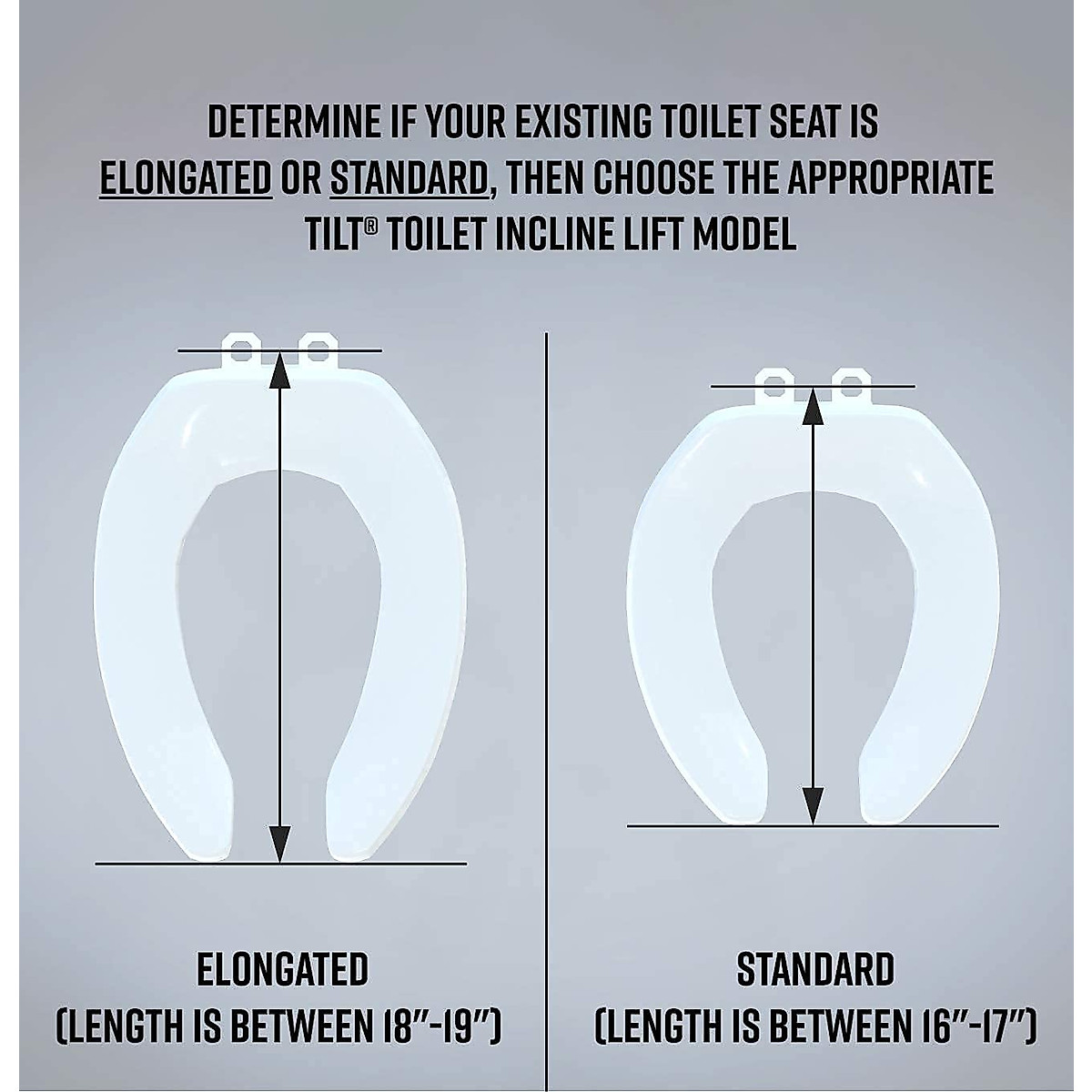 EZ-Access TILT Toilet Incline Lift, Corded Power, Elongated Seat