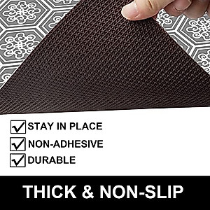 SFSGQZTZ Under The Sink Mat, 24 X 36 in, Durable & Waterproof Premium Mats to Protect Kitchen & Bathroom Cabinets, Absorbent & Easy to Clean Shelf Liner, Grey