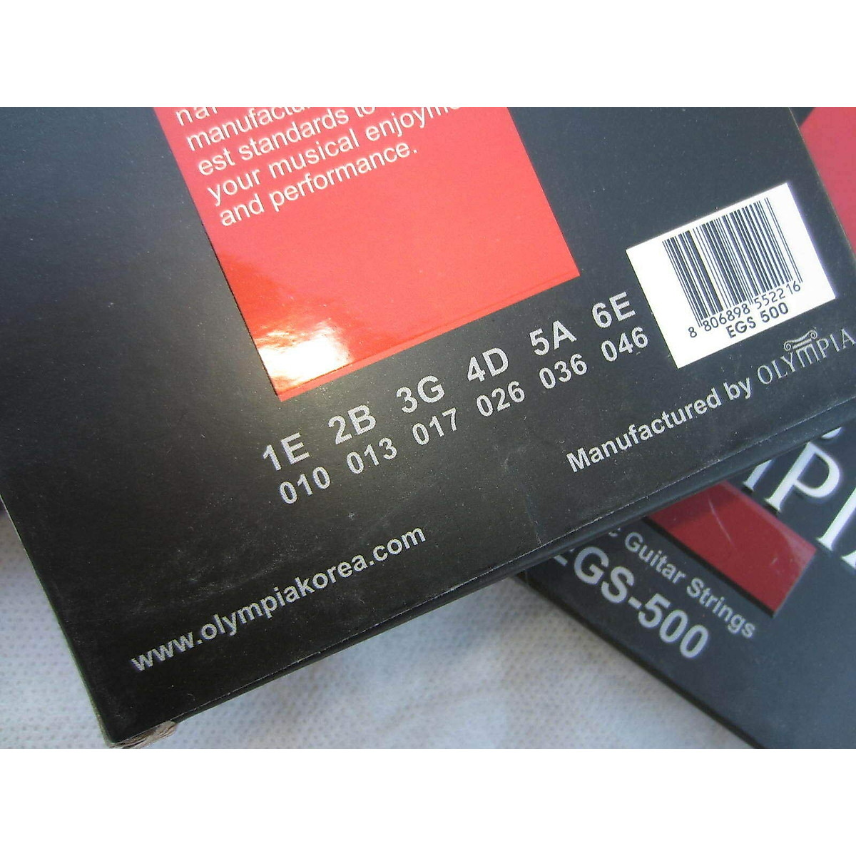 Olympia Elecrtic-Guitar Strings, Nickel Wound, EGS-500, 10-46 ga.