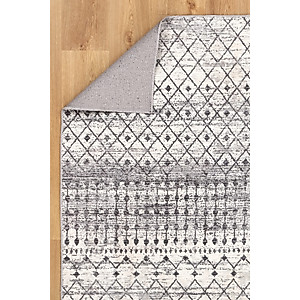 Home Culture Machine Washable Area Rug, Non-Shedding, Geometric Pattern Area Rug for Livingroom, Kitchen, Dining, Office, Low Pile, Pet Friendly Andre Rug, 6'6''x9'5''