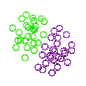 Clover Soft Stitch Ring Markers, Multicoloured, 5" Height, 2.6" Length, 0.2" Width