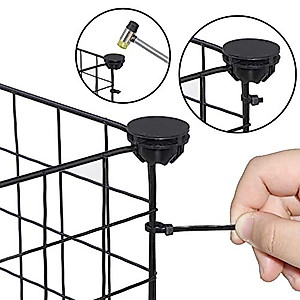 Pet Playpen Small Animals Cage Portable DIY Metal Wire Yard Fence for Rabbits,Guinea Pigs,Bunny,Puppy,Hamsters Crate Kennel 36 Panels