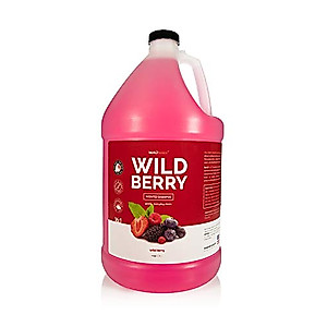 Bark 2 Basics Wild Berry Dog Shampoo, 1 Gallon | Unique Herbal Blend, Finest Natural Ingredients, Handcrafted, Soap-Free & Cruelty-Free, Protects and Nourishes Skin and Coat