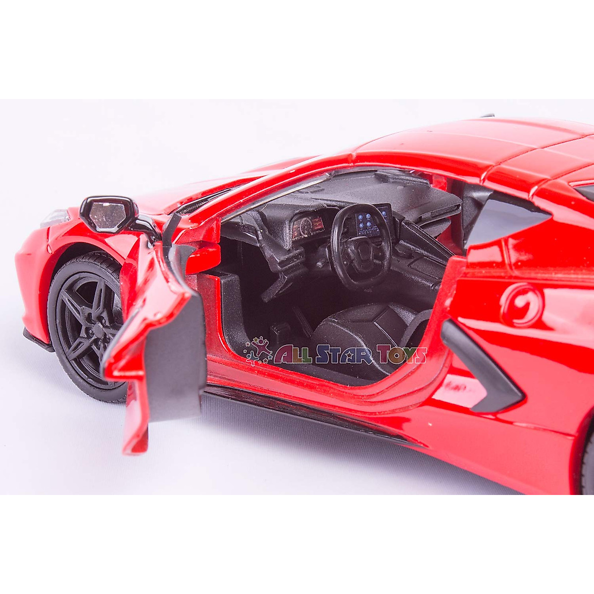 2020 Chevrolet Corvette C8 Stingray Red Timeless Legends 1/24 Diecast Model Car by Motormax 79360