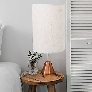 MAGICLULU 1Pcs Linen Lampshade Cylinder Linen Fabric Lamp Shade Natural Linen Lamp Shades for Table Lamp Wall Floor Light