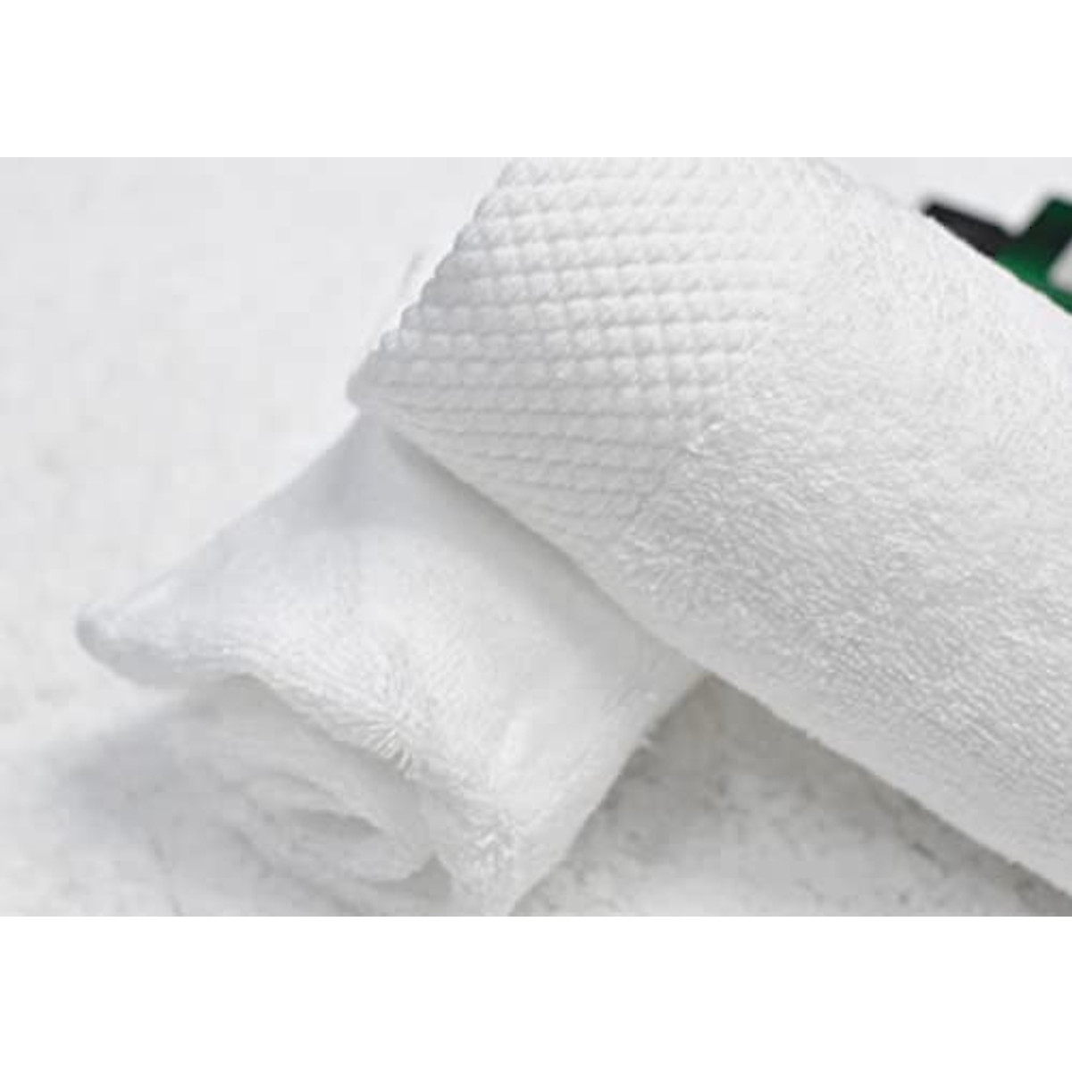 Face Towel White Washcloths Quick-Dry, Highly Absorbent, Soft Feel Face Towels, Premium Quality Flannel Face Towel 2 Pieces Pack