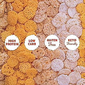 Whisps Cheese Crisps - Parmesan Cheese Snacks, Keto Snacks, 13g of Protein Per Serving, Low Carb, Gluten & Sugar Free, Great Tasting Healthy Snack, Parmesan Chips, All Natural Cheese Crisps - Parmesan, 9.5 Oz (Pack of 2)