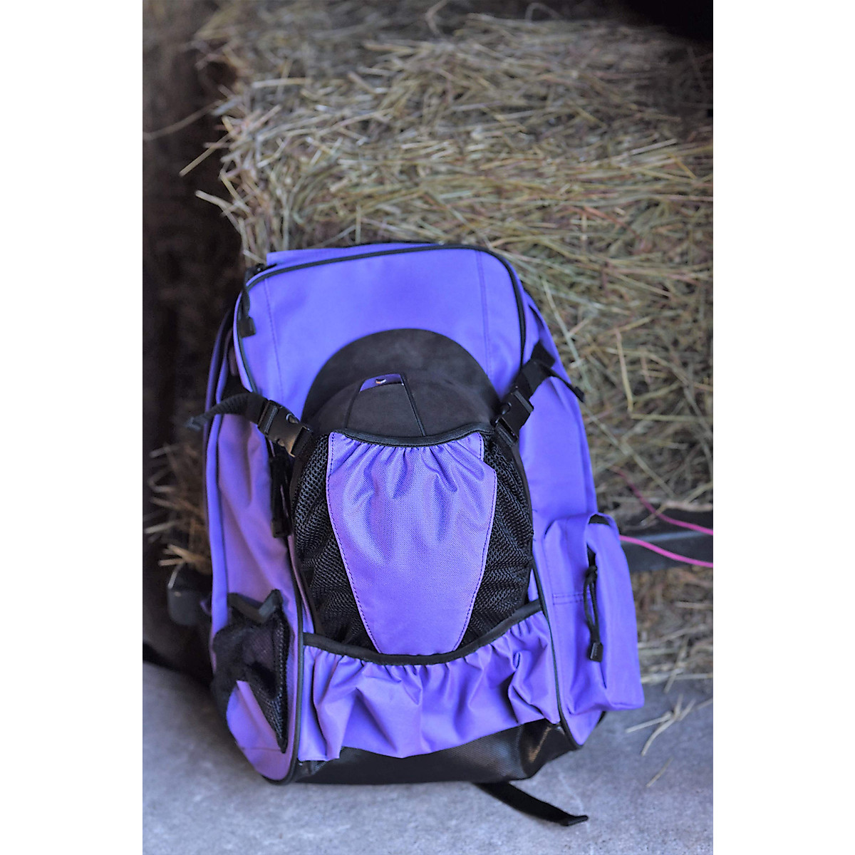 Huntley Equestrian Backpack, Purple, One Size