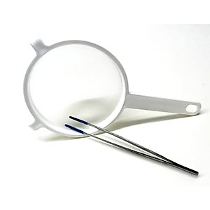 JTS Jewelry Cleaning Basket & Tweezer Ultrasonic Steam Cleaner Strainer + Tweezer