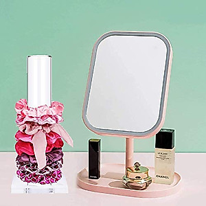 OAOLEER 2Pcs Scrunchie Holder Stand,Clear Jewelry Organizer for Teen Girl Women Gifts, The Perfect Scrunchy Display Organizer