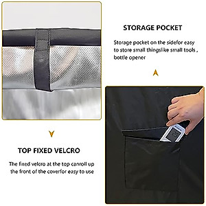 Aacabo Shelf Cover,Waterproof Dustproof Storage Shelving Unit Cover,Fits 48"Wx18"Dx72"H Shelf,Shelf Display Rack Protector Cover with Zipper,Black(Cover only)