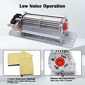 GZ550-1KT Blower Fan Kit, GZ550 GZ552 Fireplace Blower Fan Replacement for Napoleon, Continental, Kingsman Fireplaces, BCDV36NTR, CDV34, CDV36NTR, GD36NTR, EP62-1, Rotom HB-RB61, R7-RB61, HB-RB58.