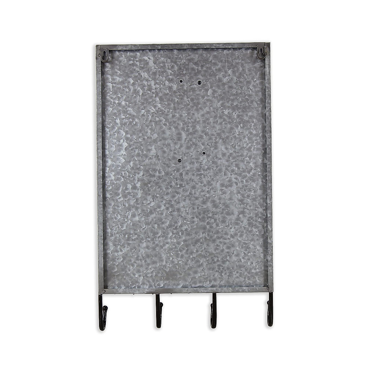 Cheung's FP-4037 Metal Wall Organizer with 4 Hooks and 3 Storage Slots