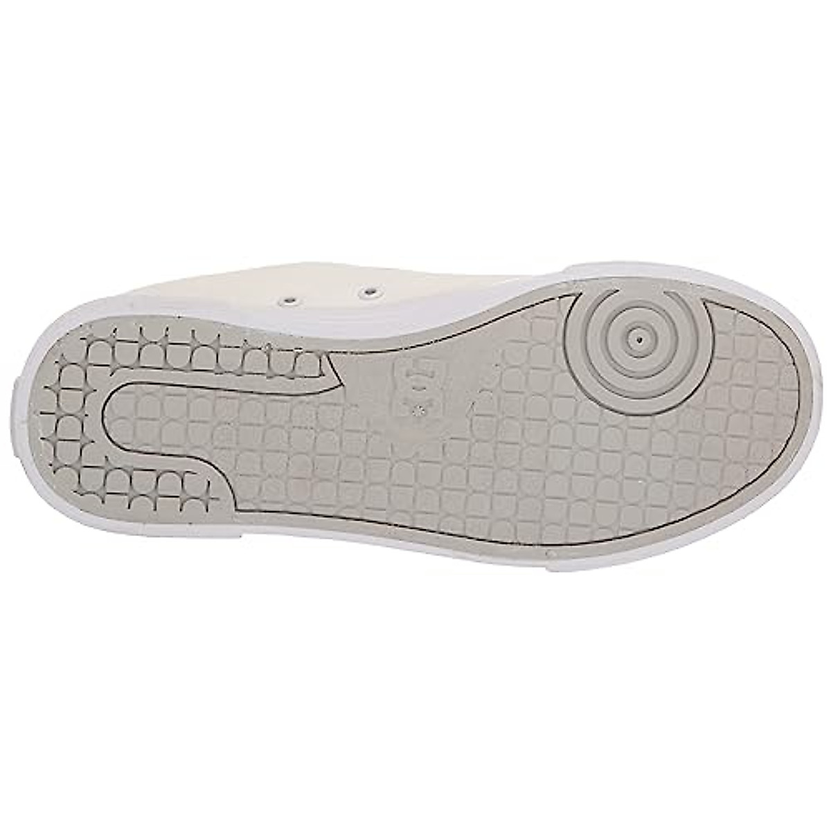 DC Women's Chelsea TX Skate Shoe, White/Silver, 8