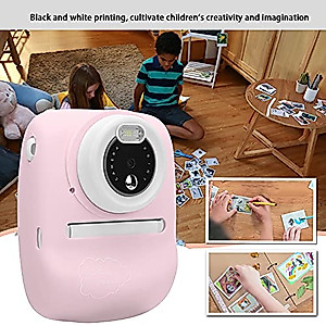 Kids Digital Camera, 2.4inch IPS Display Kids Video Selfie Camera, USB Charging, Gifts for Children(Pink)
