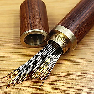 4 Pieces Sewing Needles Holder Sewing Storage Case Wooden Needle Storage Case Box for Sewing Supplies Storage