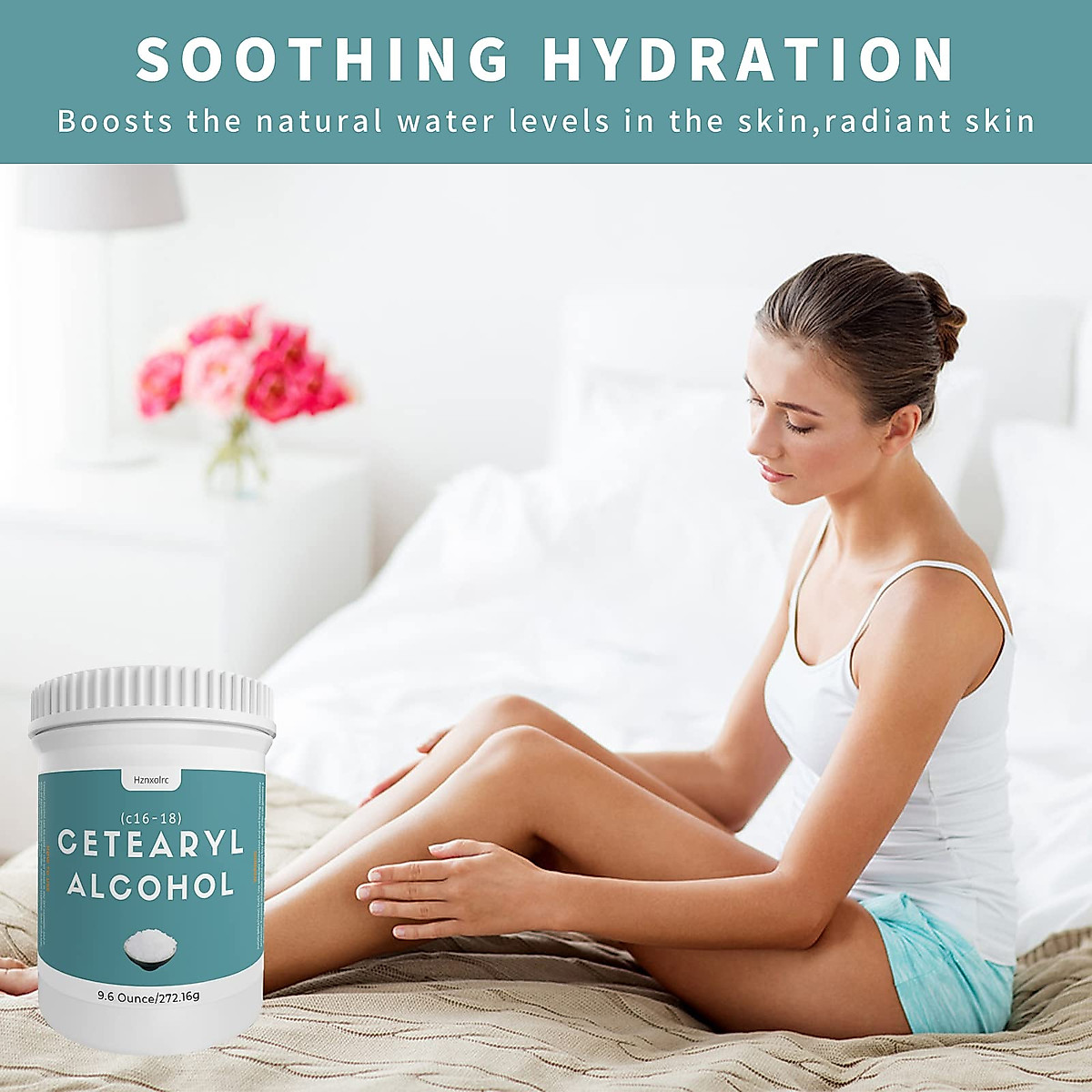 9.6 Ounce Cetearyl Alcohol for Making Lotions, Premium Cetearyl Alcohol Granules, Smooth and Emollient, Fresh and Pleasant, Suitable for Making Conditioners, Scrubs, Creams and More