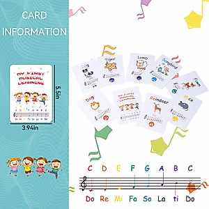 Desk Bells, Rainbow Diatonic Hand Bells for Kids with 17 Songbook & Musical Flash Cards, Toddler Preschool Musical Learning Toys, Boys & Girls Birthday Gift for 3-Year-Old and Over