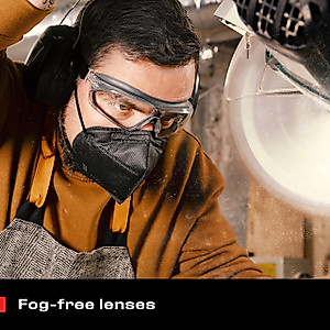 NoCry Anti Fog Safety Goggles for Women with Premium Anti Scratch Coating; ANSI Z87 Certified Chemistry Goggles, Protective Goggles with Adjustable Headband — Perfect Dust Goggles and Science Goggles