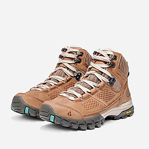 Vasque Women's Talus Mid Waterproof Hiking Boot, Brindle/Baltic, 8 Medium