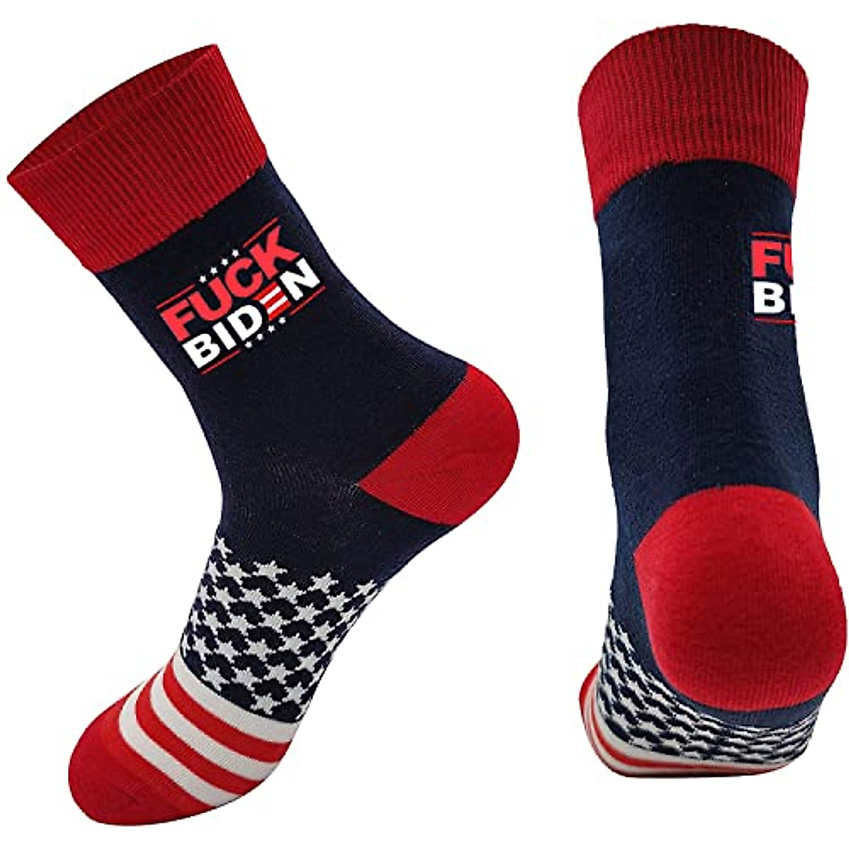 Funny Socks Let's Go Brandon socks Trump Socks FCK Biden Socks FJB Socks Gag gifts for Men Womens (FUCK DIDEN)