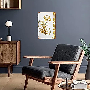 Winx Club 3D: Magical Adventure Men's Wall Decoration Old Car Shop Movie Poster Oil and Gas Station Logo 8 × 12 inches